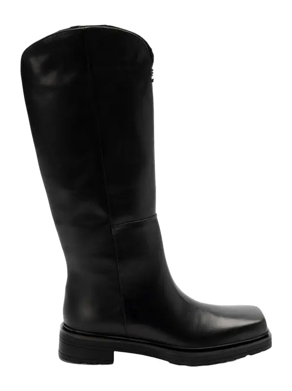 Patrizia Pepe Logo-plaque Boots - Black