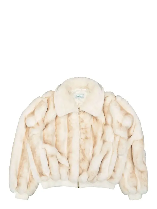 Casablanca Faux Fur Jacket - Neutrals