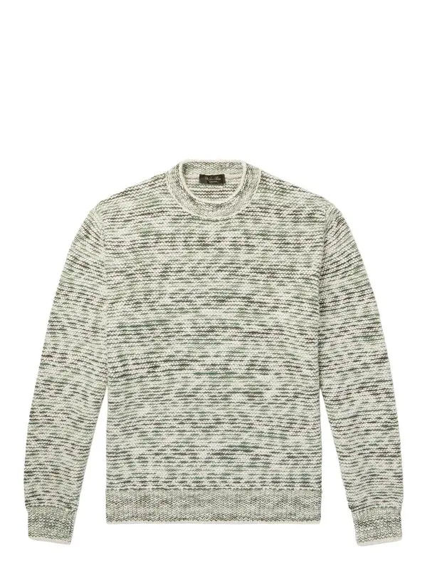 Loro Piana Gnifetti Textured-knit Cashmere Sweater - Green
