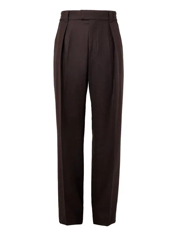 Loro Piana Reinga Straight-leg Trousers - Brown