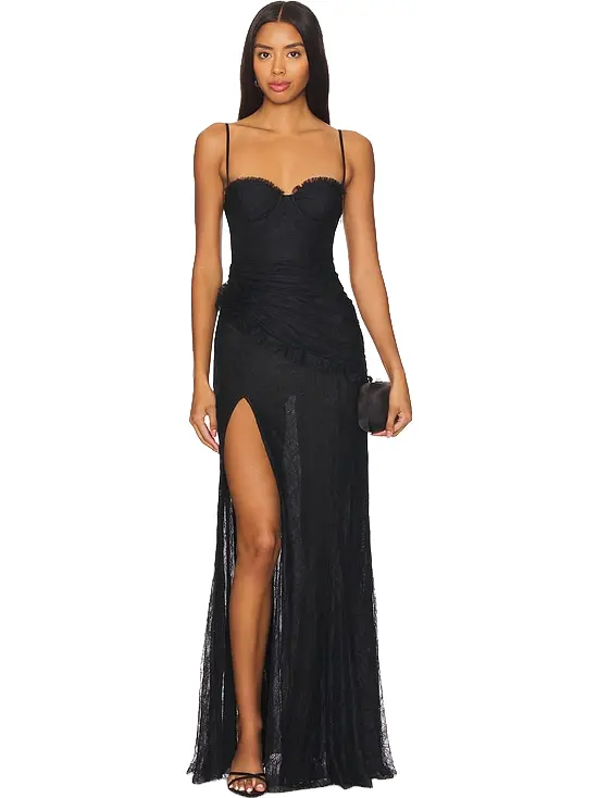 Majorelle Salma Gown - Black