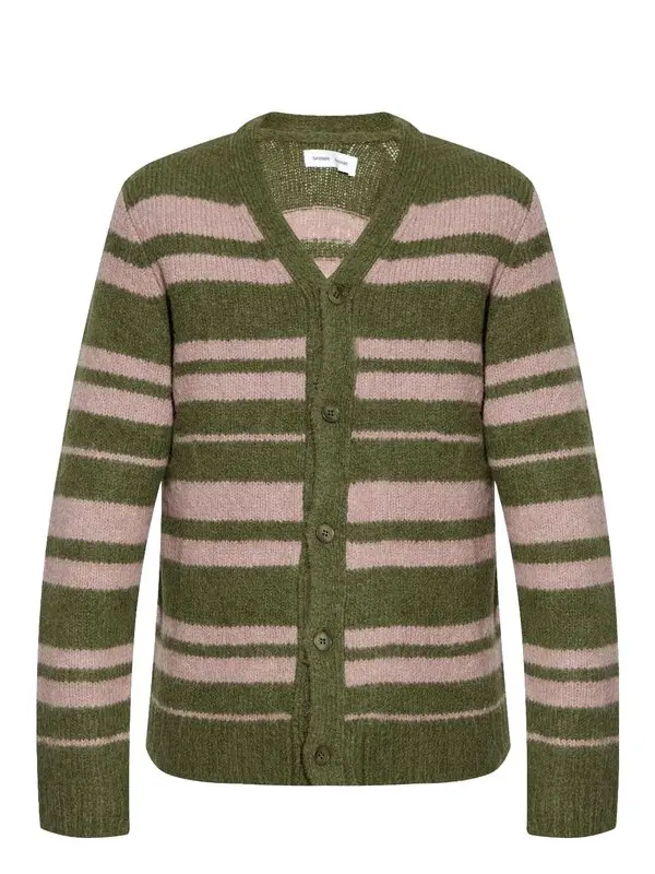 SAMSOE SAMSOE Saarin Striped Cardigan - Green
