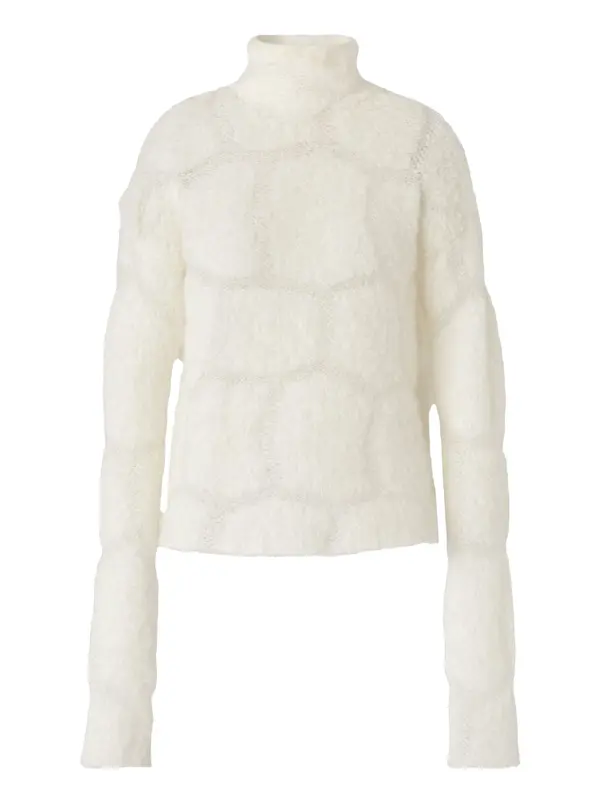 GENNY Chunky-knit Jumper - White