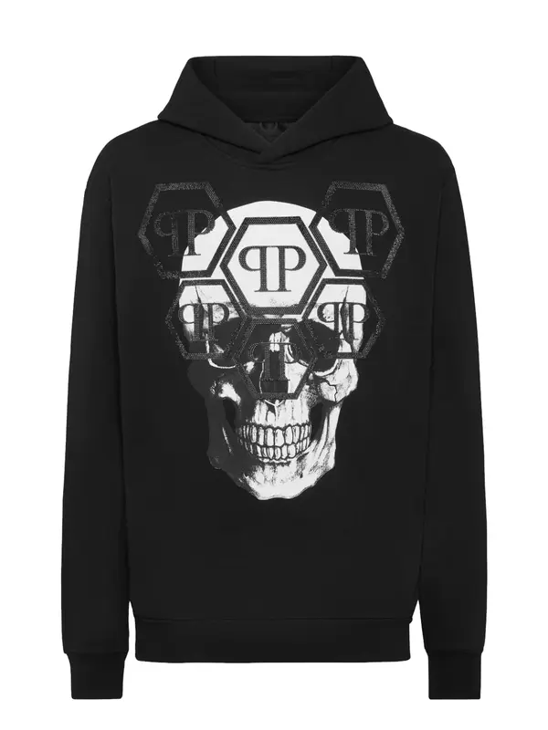 Philipp Plein Skull-print Hoodie - Black