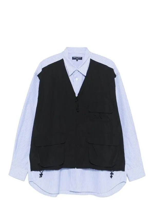 Comme Des Garçons Striped Shirt - Blue