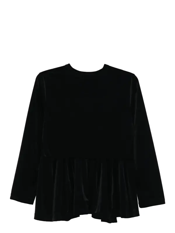 Comme Des Garçons Peplum Top - Black