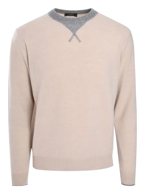 Peserico Contrast-trim Jumper - Neutrals