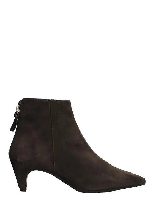 EVALUNA High Heel Ankle Boots - Brown
