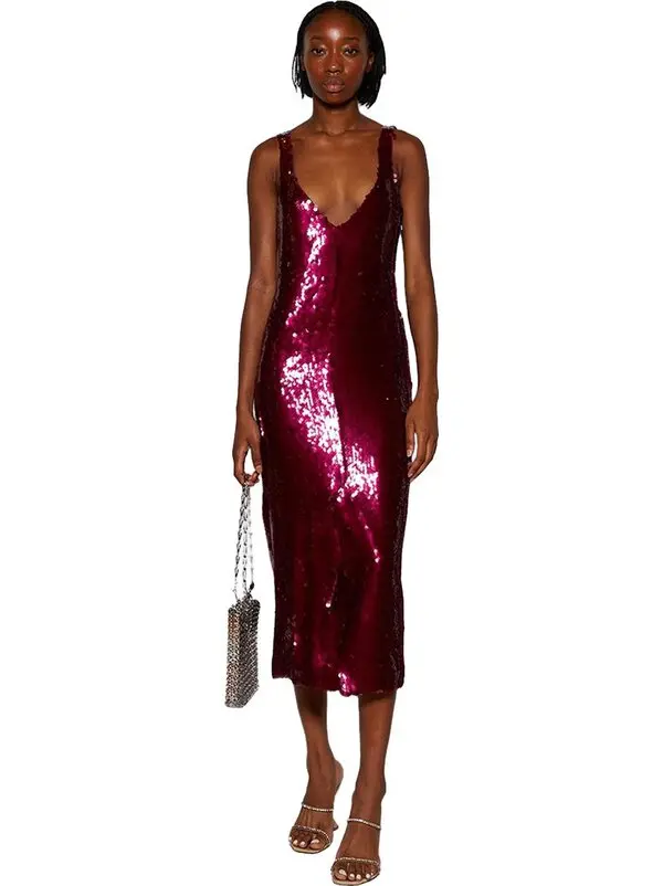 16Arlington Kal Sequined Midi-dress - Rossocili