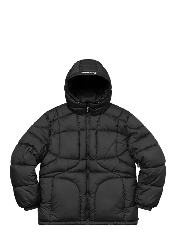 Supreme Warp Hooded Puffy Jacket - Black