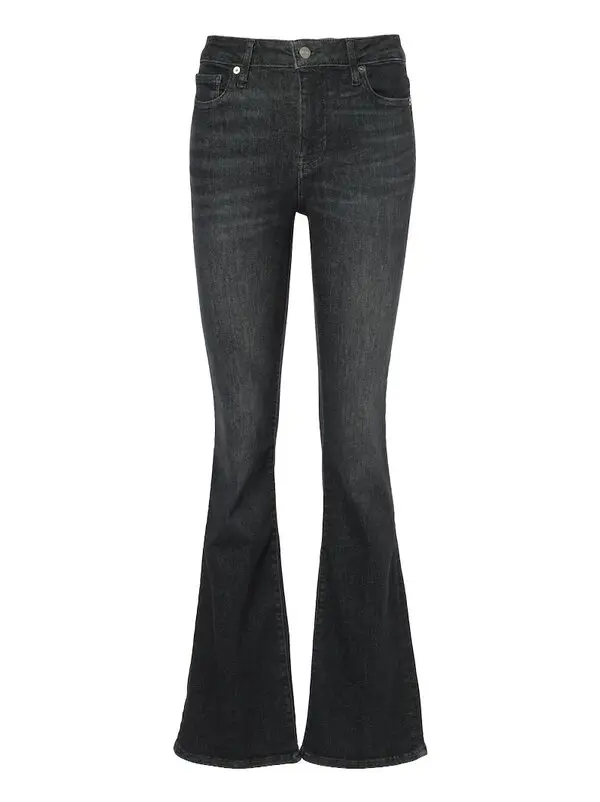 FRAME Le Mini High-rise Bootcut Jeans - Grey