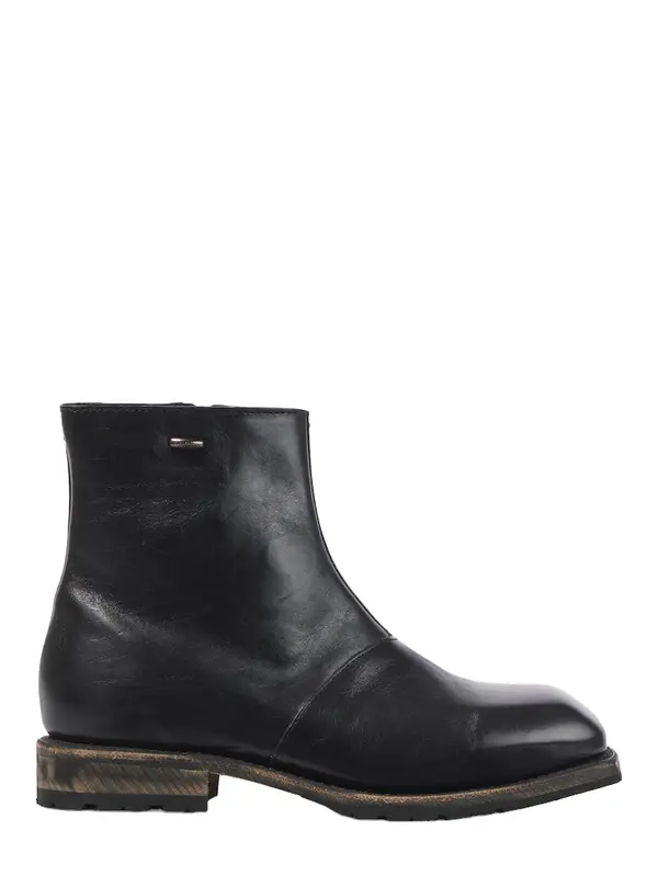 Our Legacy Engine Leather Ankle Boots - Black