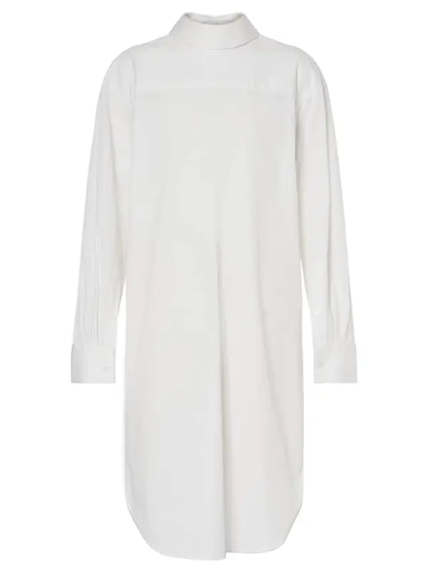 Dries Van Noten Cotton Poplin Minidress - White