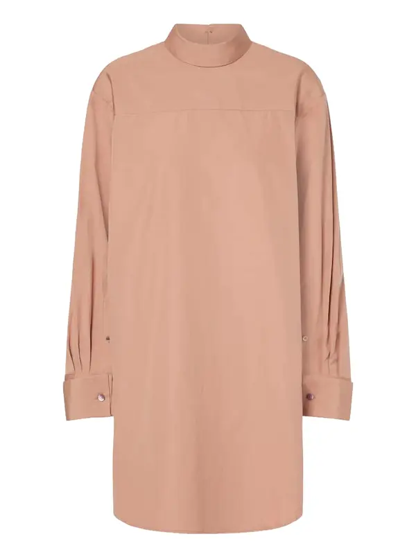 Dries Van Noten High-neck Cotton Blouse - Pink
