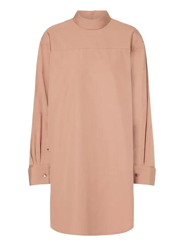 Dries Van Noten High-neck Cotton Blouse - Pink
