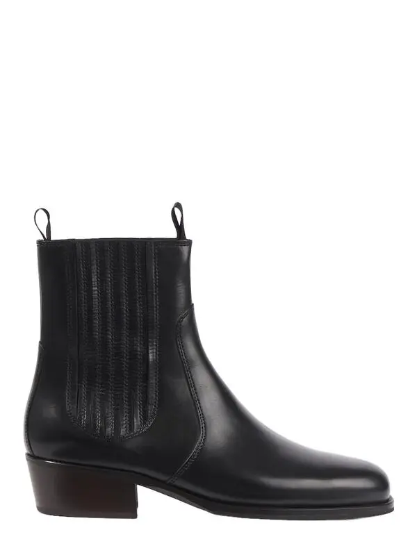 LEMAIRE Leather Chelsea Boots - Black