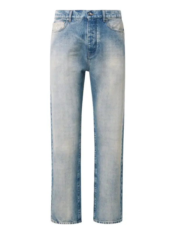 Amiri Ma Quad Cuff Straight Jeans - Blue