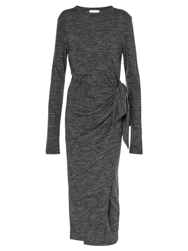 MARANT ETOILE Lisy Midi Dress - Grey