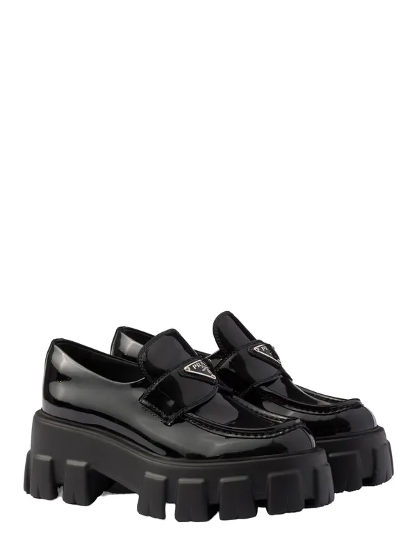 Prada Monolith Loafers - Black