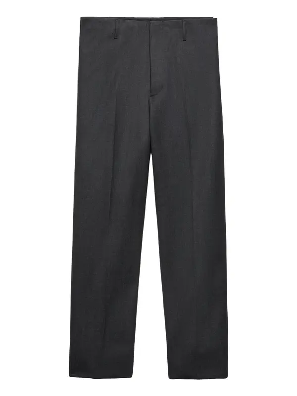 Prada Wool Pants - Anthracite Gray
