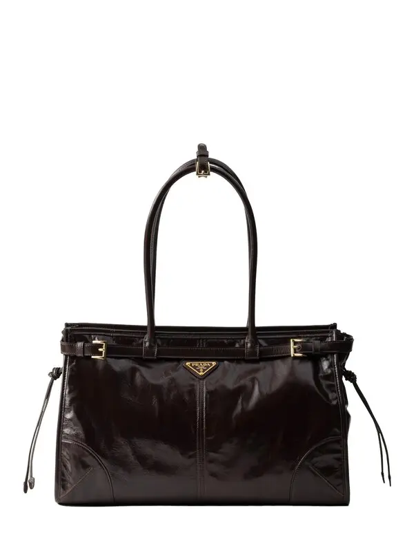 Prada Leather Handbag - Brown