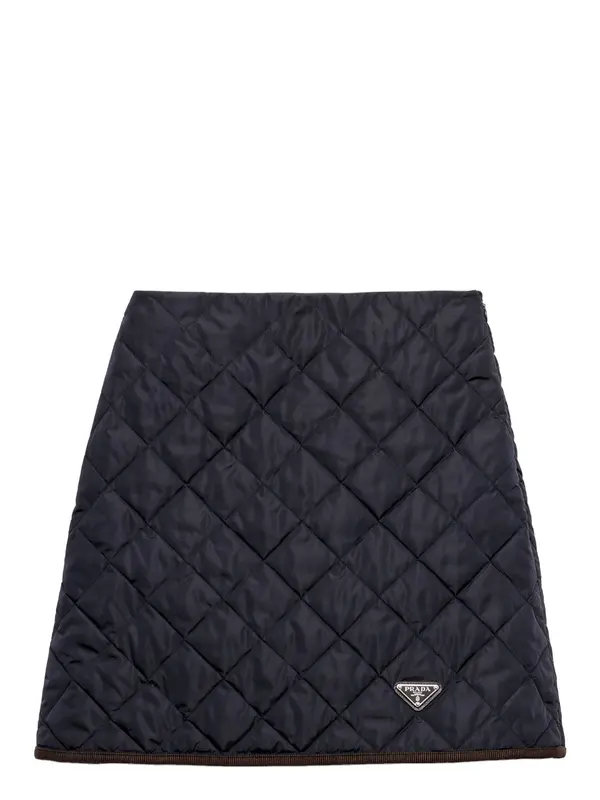 Prada Lightweight Re-nylon Miniskirt - Navy