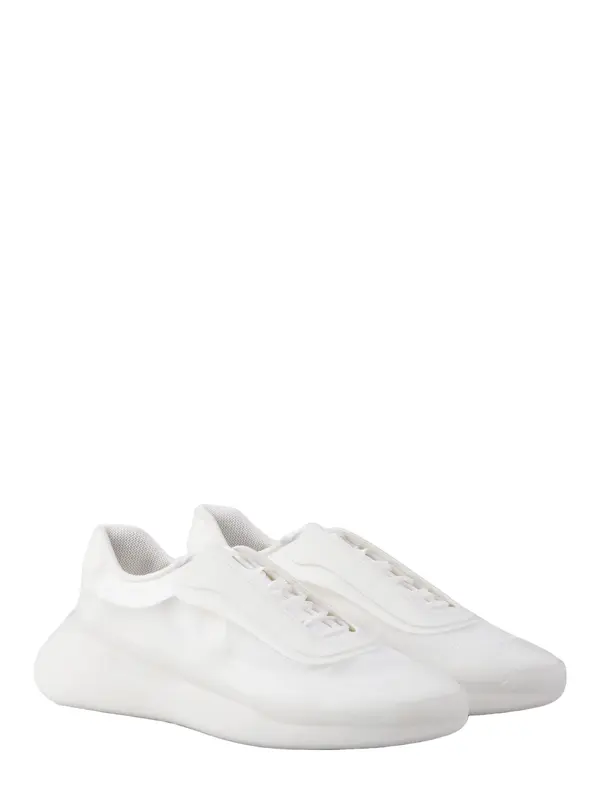 Prada America's Cup Re-nylon And Bike Fabric Sneakers - White