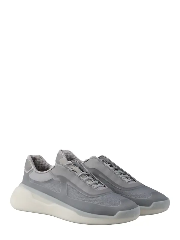 Prada America's Cup Re-nylon Sneakers - Grey