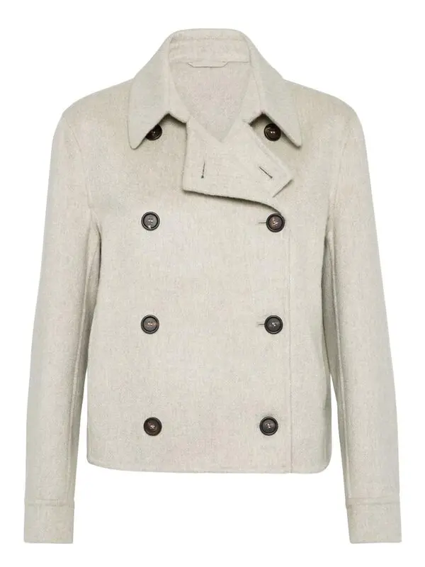 Brunello Cucinelli Cashmere Overcoat - Beige