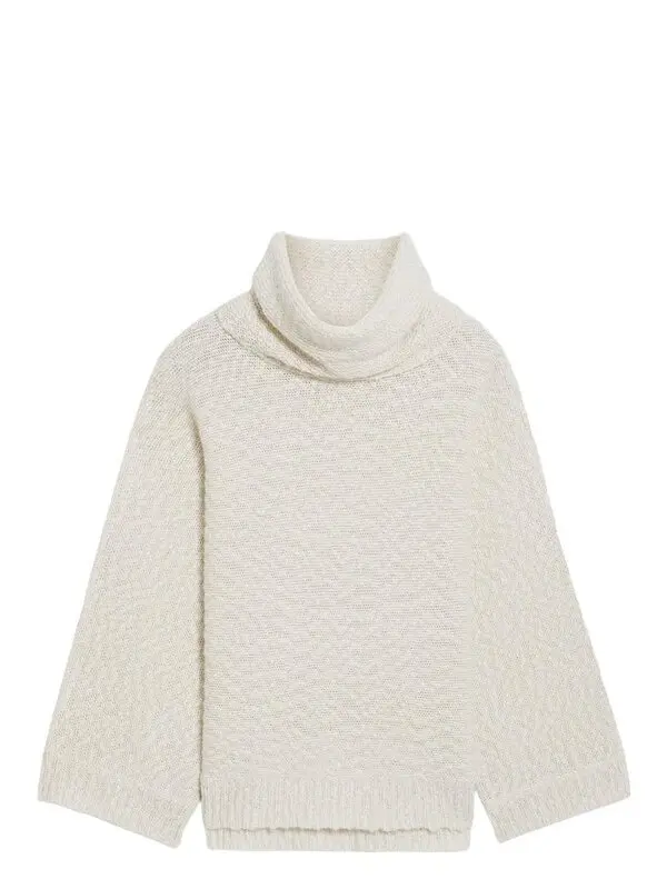 Autumn Cashmere Cashmere Bouclé-knit Turtleneck Sweater - Off-white