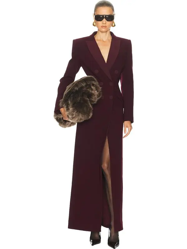 SANS FAFF Amberly Evening Blazer Dress - Bordeaux