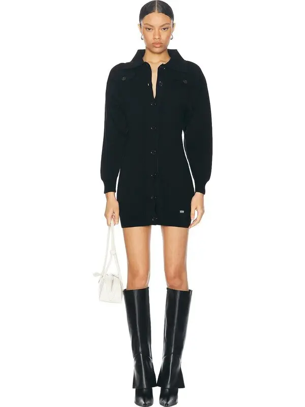Moschino Long Sleeve Dress - Black