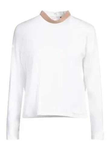 Fabiana Filippi Knitted T-shirt With Appliqués - White