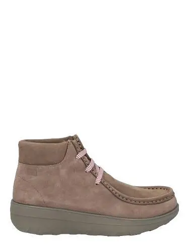 Fitflop Leather Ankle Boots - Khaki