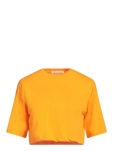 THE FRANKIE SHOP Cotton Jersey Crop Tee - Orange