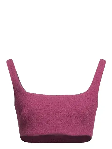 Pinko Tweed Crop Top - Purple