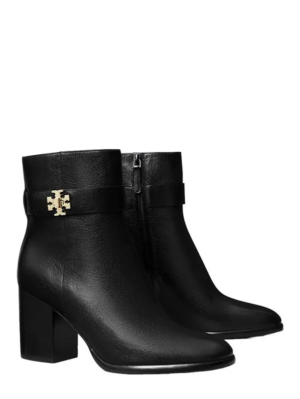 Tory Burch Turnlock Heeled Ankle Boots - Perfect Black