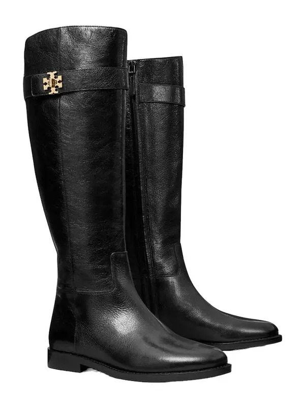 Tory Burch Turnlock Riding Boot - Perfect Black