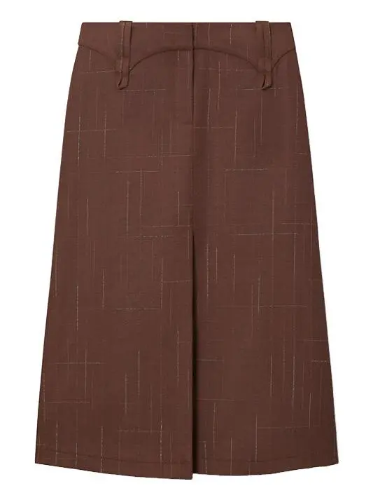 Tory Burch Wool Skirt - Chocolate