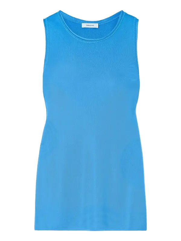 FERRAGAMO Knitted Tank - Azure