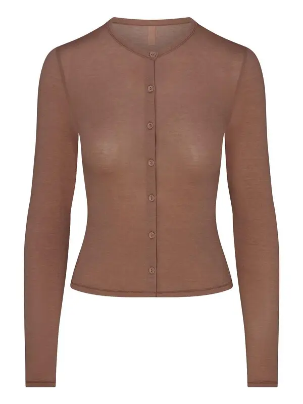 SKIMS Sheer Modal Cardigan - Sienna