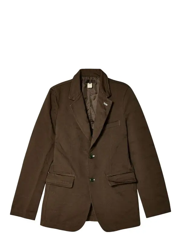 Comme Des Garçons Jacquard Blazer - Brown