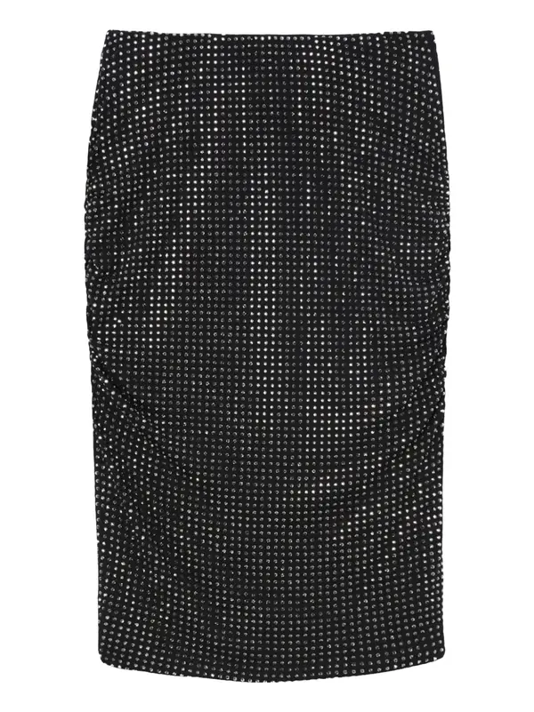 Pinko Rhinestone-embellished Skirt - Black