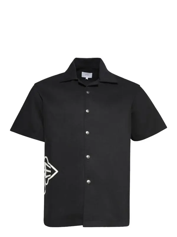 Rhude Cross Logo Shirt - Black