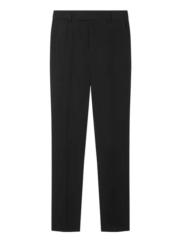 Versace Wool Tailored Trousers - Black