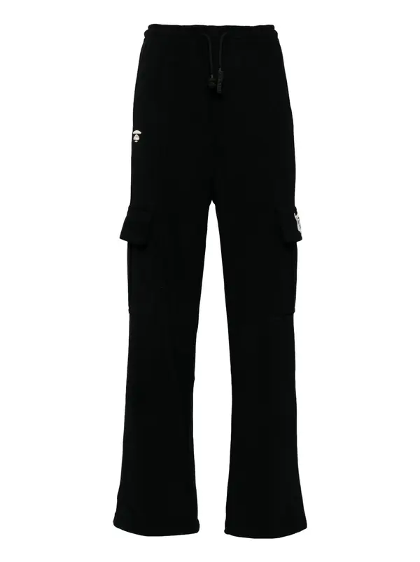 A BATHING APE Logo Cargo Trousers - Black
