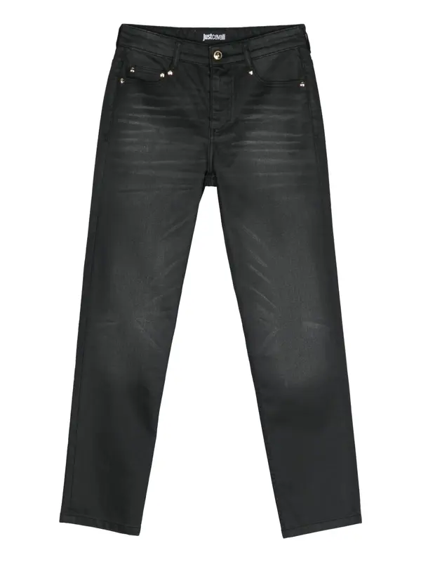Just Cavalli Coated Skinny Jeans - Black
