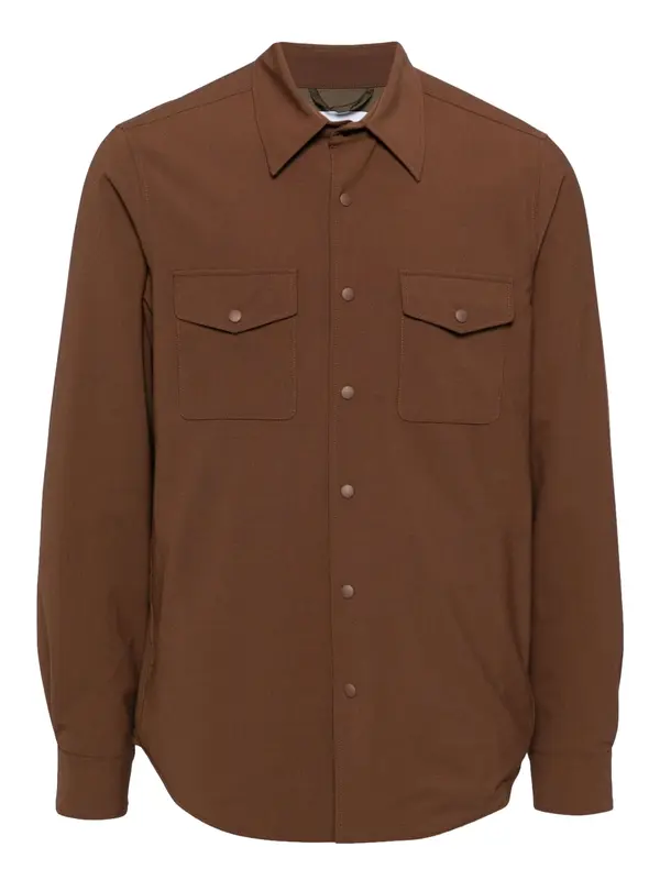 Aspesi Flannel Shirt Jacket - Brown
