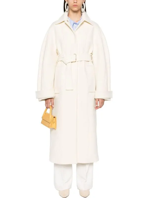 Jacquemus Bari Long Coat - White