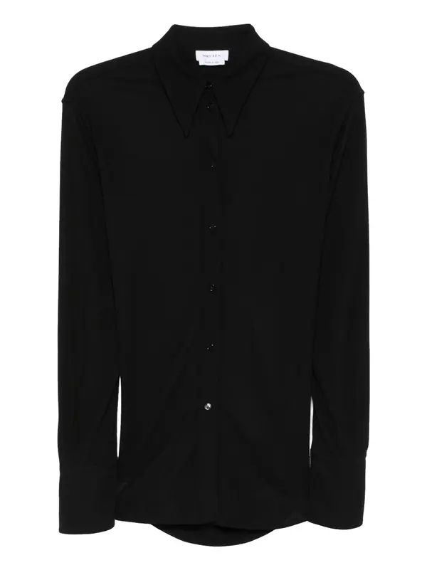 Alexander McQueen Chain-link Blouse - Black